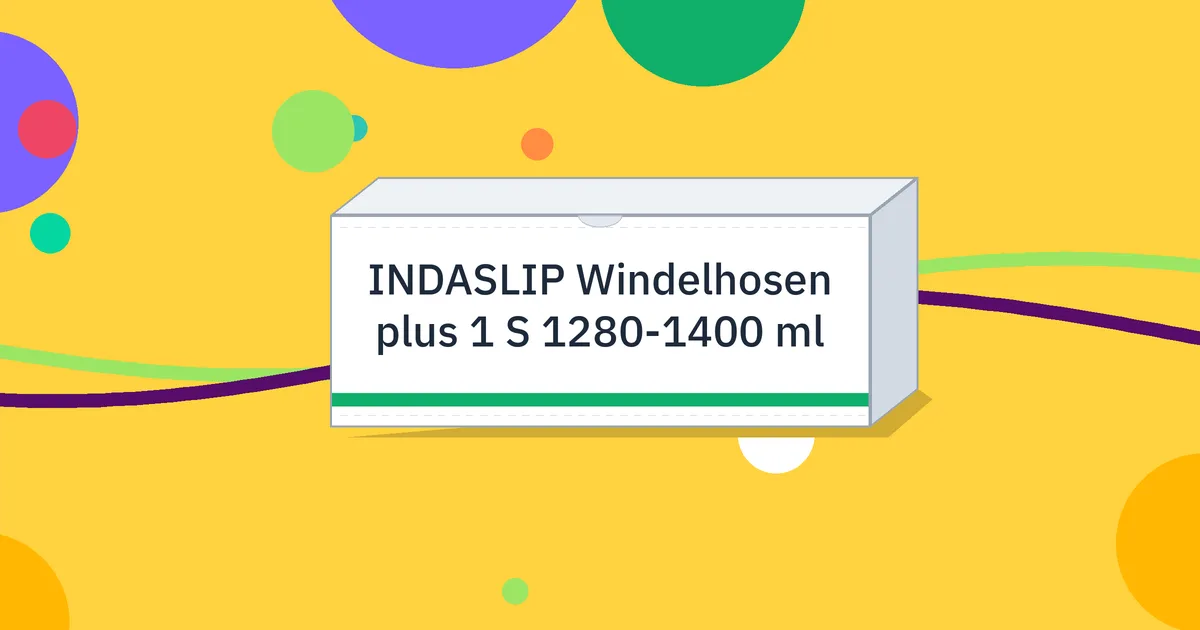 Symbolbild: Packung mit der Aufschrift INDASLIP Windelhosen plus 1 S 1280-1400 ml (PZN 09922528) – Verfügbarkeit und Bezug in Apotheken in Frankfurt am Main