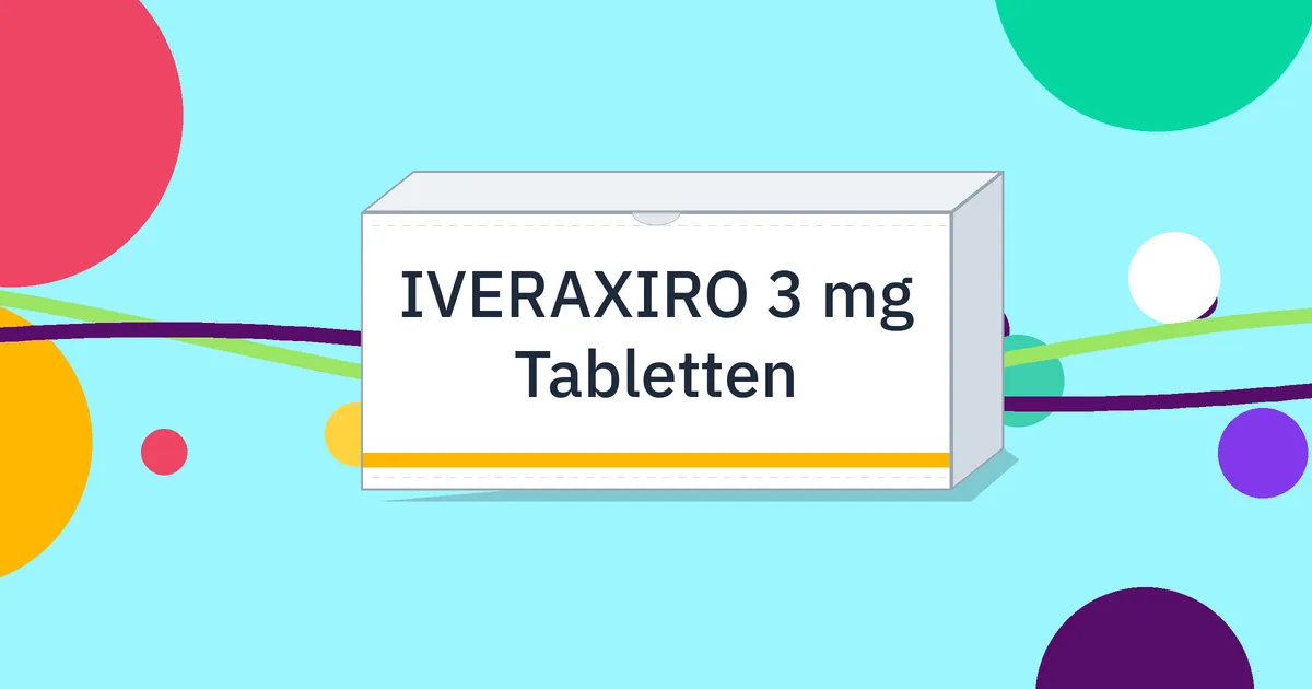 Symbolbild: Packung mit der Aufschrift IVERAXIRO 3 mg Tabletten (PZN 19889157) – Verfügbarkeit und Bezug in Apotheken in Frankfurt am Main