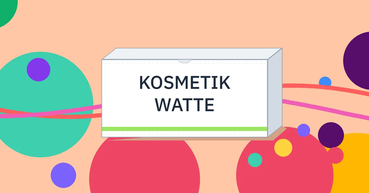 Symbolbild: Packung mit der Aufschrift KOSMETIK WATTE (PZN 01722066) – Verfügbarkeit und Bezug in Apotheken in Frankfurt am Main