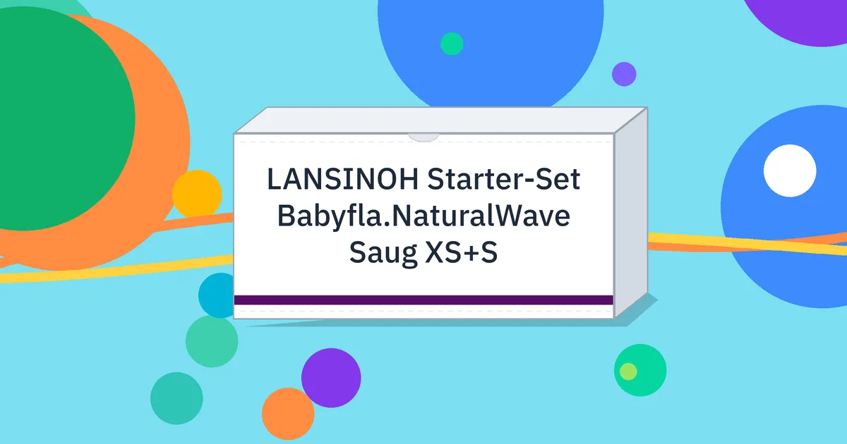 Symbolbild: Packung mit der Aufschrift LANSINOH Starter-Set Babyfla.NaturalWave Saug XS+S (PZN 20310464) – Verfügbarkeit und Bezug in Apotheken in Frankfurt am Main