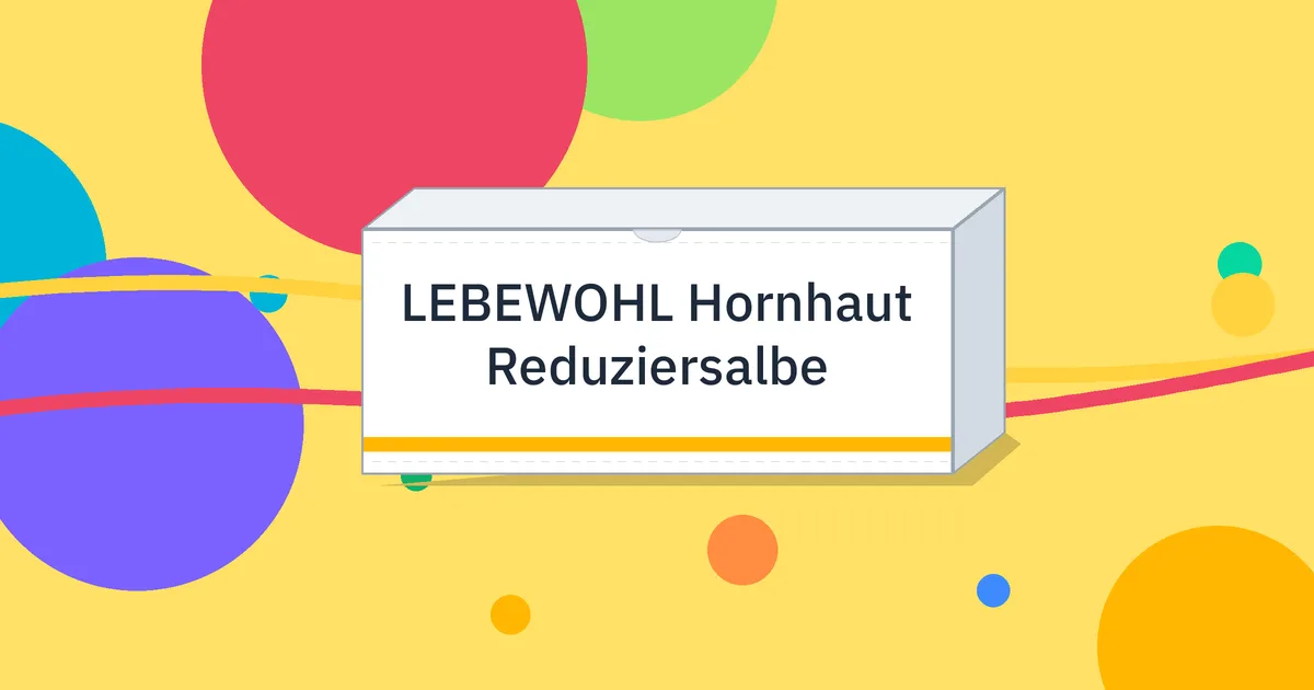 Symbolbild: Packung mit der Aufschrift LEBEWOHL Hornhaut Reduziersalbe (PZN 19846001) – Verfügbarkeit und Bezug in Apotheken in Frankfurt am Main