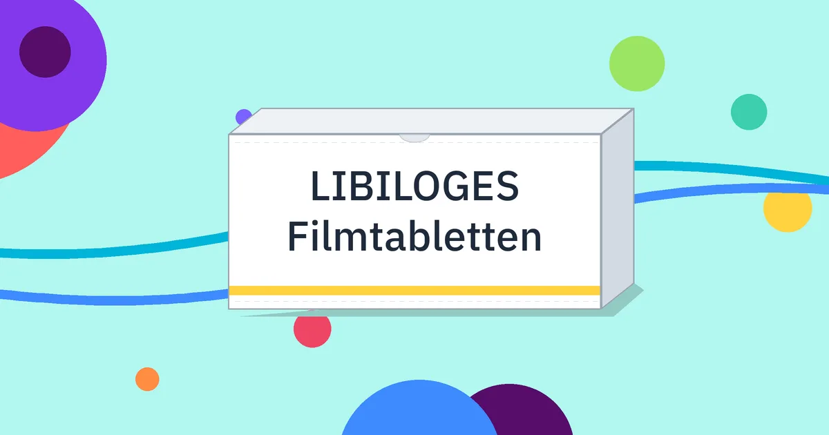Symbolbild: Packung mit der Aufschrift LIBILOGES Filmtabletten (PZN 13580720) – Verfügbarkeit und Bezug in Apotheken in Frankfurt am Main