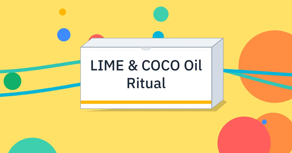Symbolbild: Packung mit der Aufschrift LIME & COCO Oil Ritual (PZN 19265184) – Verfügbarkeit und Bezug in Apotheken in Frankfurt am Main