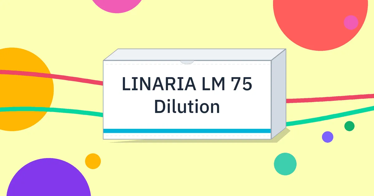 Symbolbild: Packung mit der Aufschrift LINARIA LM 75 Dilution (PZN 13529423) – Verfügbarkeit und Bezug in Apotheken in Frankfurt am Main