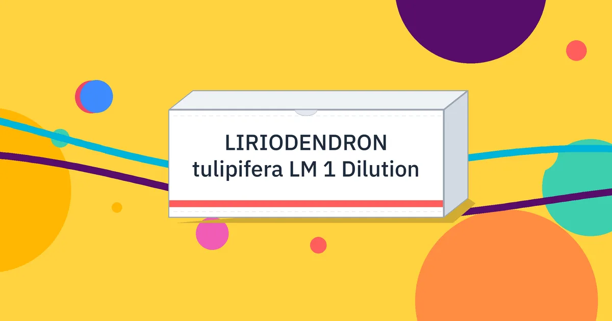 Symbolbild: Packung mit der Aufschrift LIRIODENDRON tulipifera LM 1 Dilution (PZN 13530900) – Verfügbarkeit und Bezug in Apotheken in Frankfurt am Main