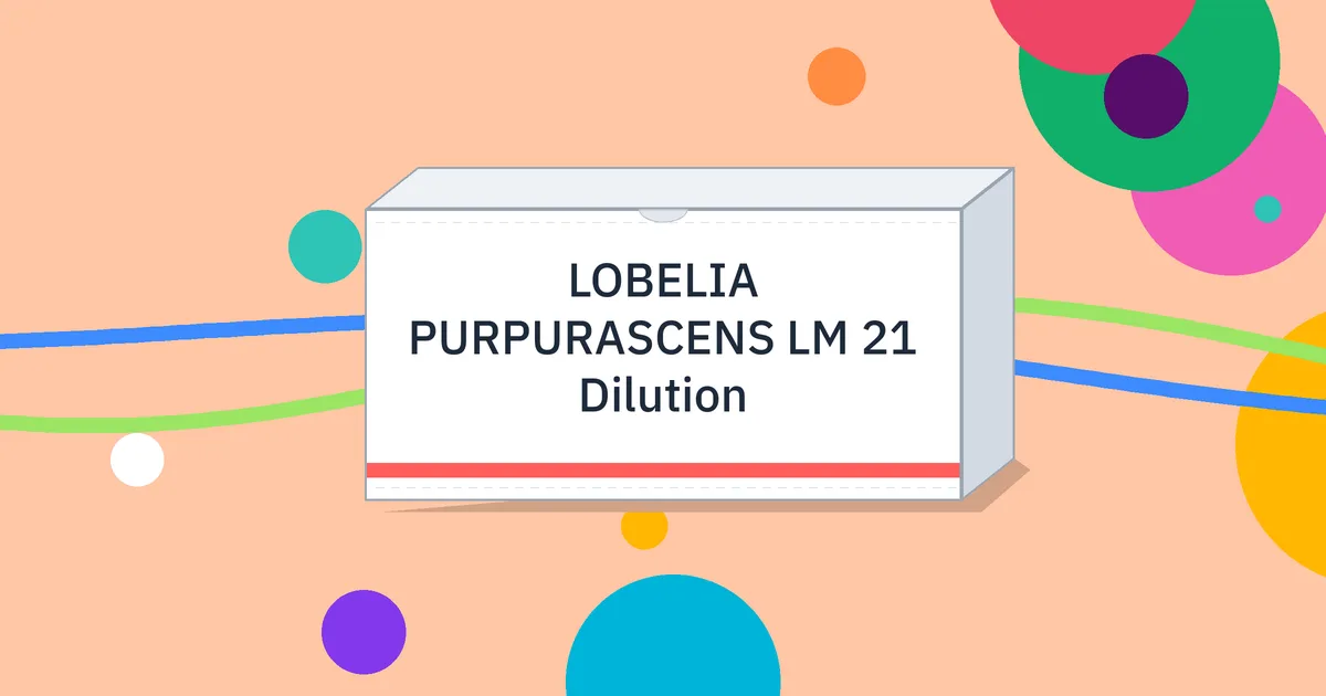 Symbolbild: Packung mit der Aufschrift LOBELIA PURPURASCENS LM 21 Dilution (PZN 13534418) – Verfügbarkeit und Bezug in Apotheken in Frankfurt am Main