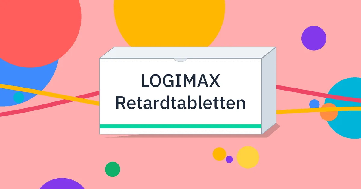 Symbolbild: Packung mit der Aufschrift LOGIMAX Retardtabletten (PZN 06132352) – Verfügbarkeit und Bezug in Apotheken in Frankfurt am Main