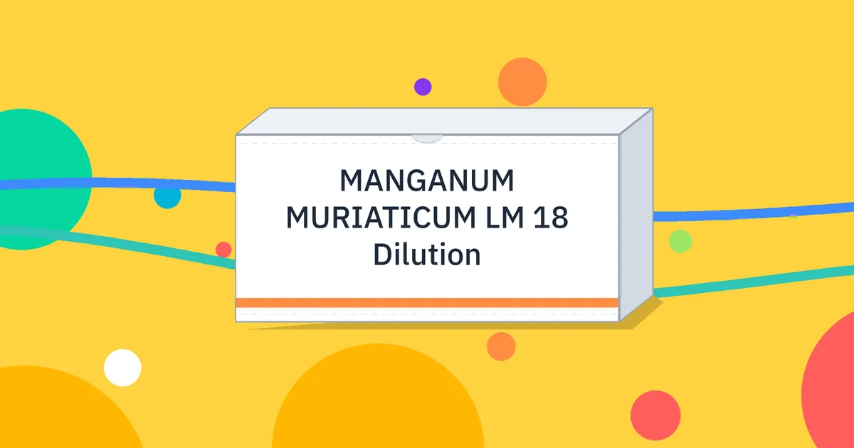 Symbolbild: Packung mit der Aufschrift MANGANUM MURIATICUM LM 18 Dilution (PZN 12943764) – Verfügbarkeit und Bezug in Apotheken in Frankfurt am Main