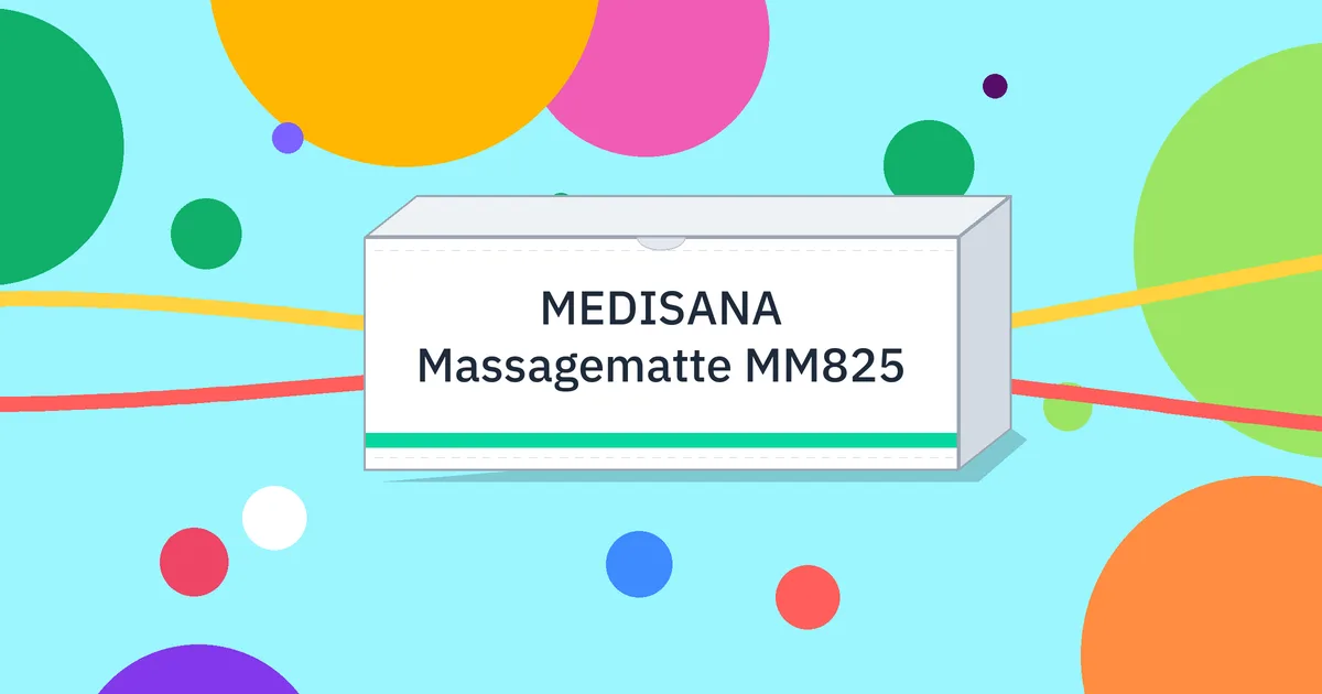 Symbolbild: Packung mit der Aufschrift MEDISANA Massagematte MM825 (PZN 13569552) – Verfügbarkeit und Bezug in Apotheken in Frankfurt am Main