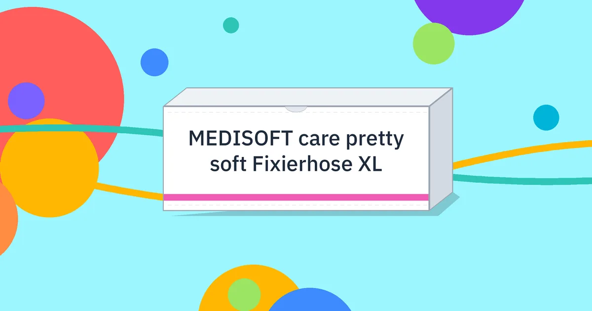 Symbolbild: Packung mit der Aufschrift MEDISOFT care pretty soft Fixierhose XL (PZN 20135067) – Verfügbarkeit und Bezug in Apotheken in Frankfurt am Main