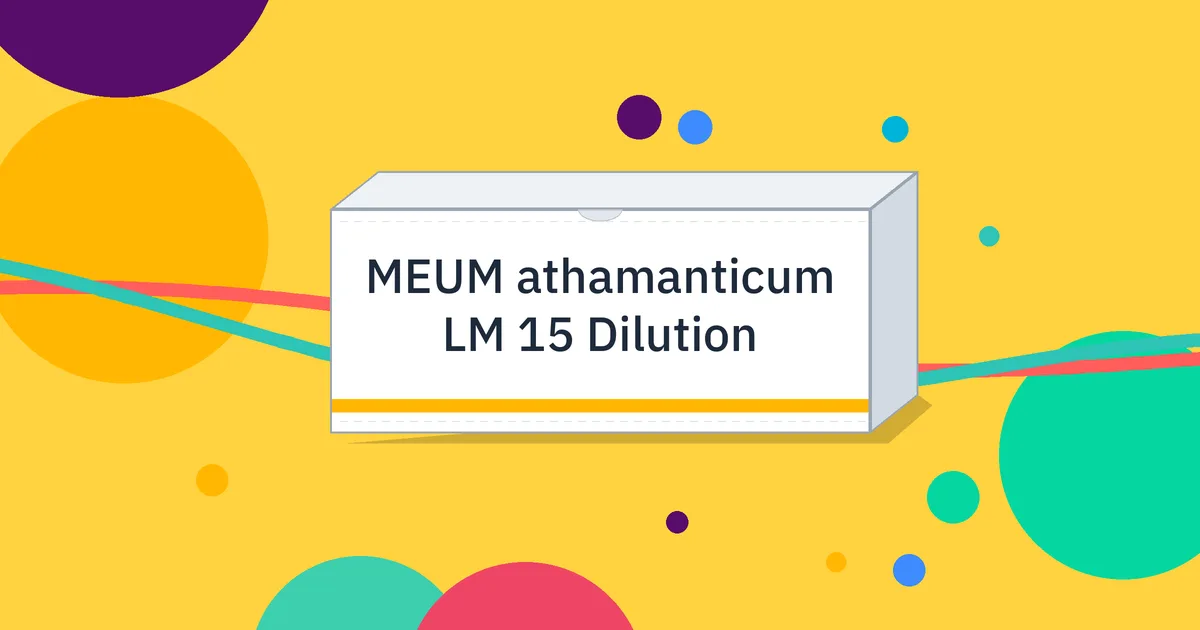 Symbolbild: Packung mit der Aufschrift MEUM athamanticum LM 15 Dilution (PZN 13607519) – Verfügbarkeit und Bezug in Apotheken in Frankfurt am Main