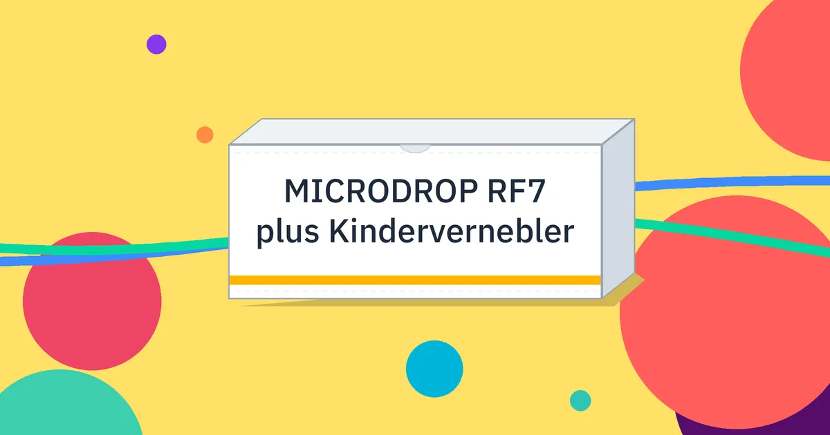 Symbolbild: Packung mit der Aufschrift MICRODROP RF7 plus Kindervernebler (PZN 08628241) – Verfügbarkeit und Bezug in Apotheken in Frankfurt am Main