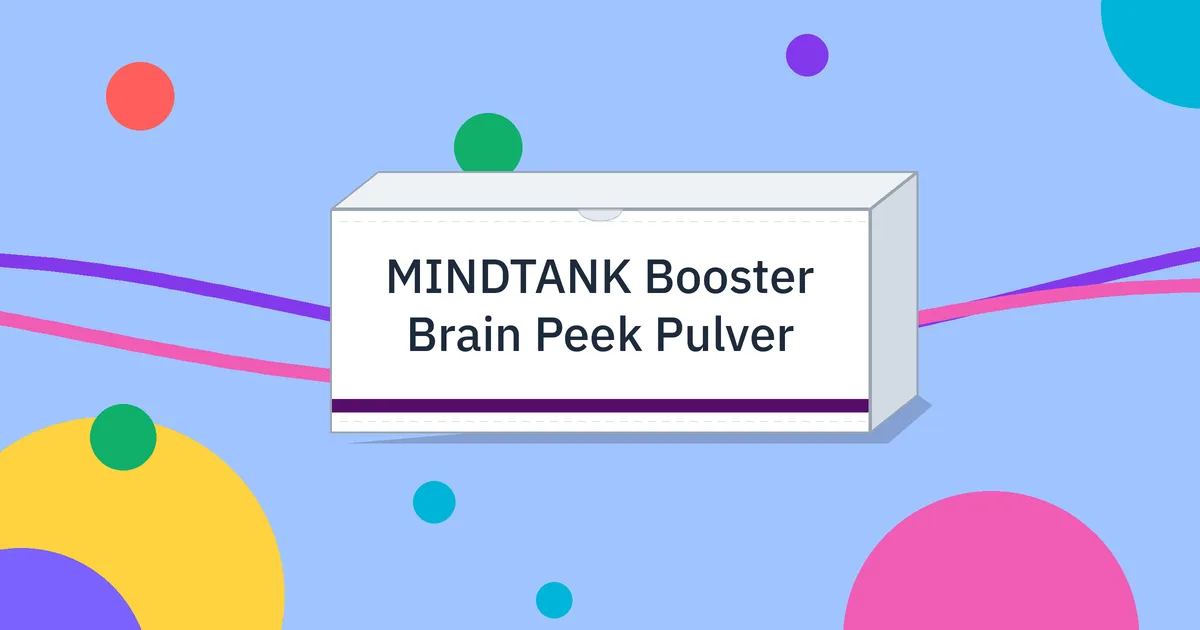 Symbolbild: Packung mit der Aufschrift MINDTANK Booster Brain Peek Pulver (PZN 18882302) – Verfügbarkeit und Bezug in Apotheken in Frankfurt am Main