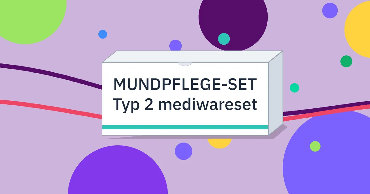 Symbolbild: Packung mit der Aufschrift MUNDPFLEGE-SET Typ 2 mediwareset (PZN 19523864) – Verfügbarkeit und Bezug in Apotheken in Frankfurt am Main