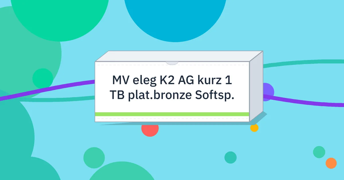 Symbolbild: Packung mit der Aufschrift MV eleg K2 AG kurz 1 TB plat.bronze Softsp. (PZN 14715843) – Verfügbarkeit und Bezug in Apotheken in Frankfurt am Main