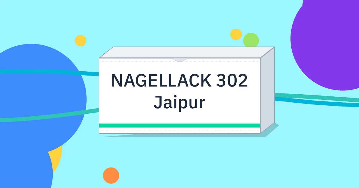 Symbolbild: Packung mit der Aufschrift NAGELLACK 302 Jaipur (PZN 10849593) – Verfügbarkeit und Bezug in Apotheken in Frankfurt am Main