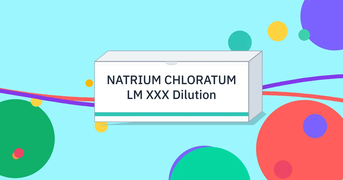 Symbolbild: Packung mit der Aufschrift NATRIUM CHLORATUM LM XXX Dilution (PZN 02675417) – Verfügbarkeit und Bezug in Apotheken in Frankfurt am Main