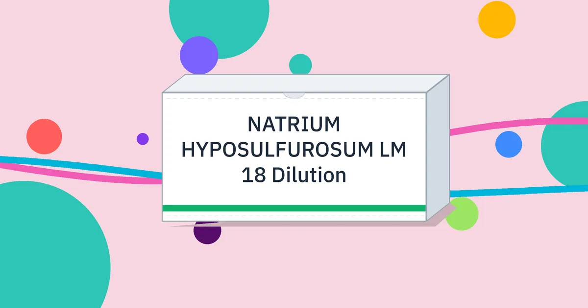 Symbolbild: Packung mit der Aufschrift NATRIUM HYPOSULFUROSUM LM 18 Dilution (PZN 12963979) – Verfügbarkeit und Bezug in Apotheken in Frankfurt am Main