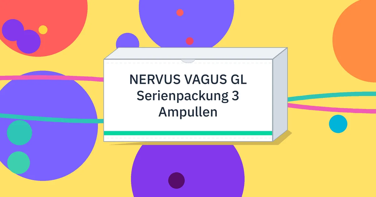Symbolbild: Packung mit der Aufschrift NERVUS VAGUS GL Serienpackung 3 Ampullen (PZN 02496809) – Verfügbarkeit und Bezug in Apotheken in Frankfurt am Main