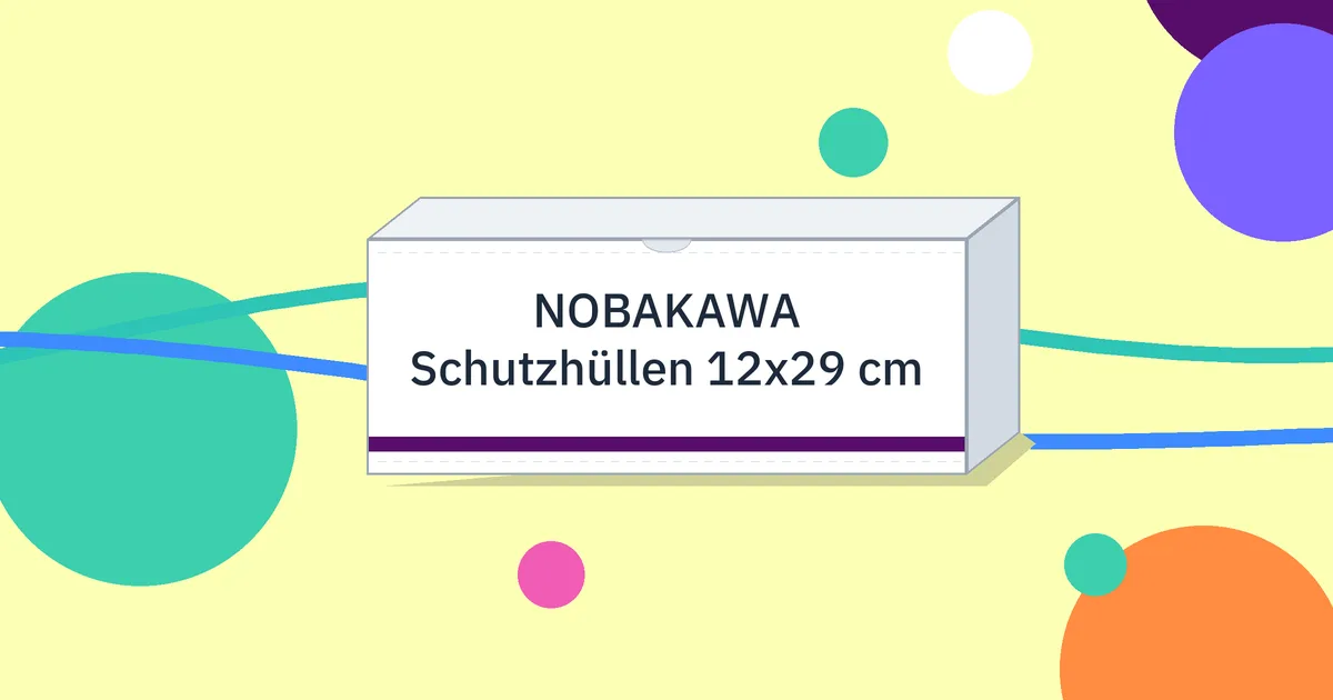 Symbolbild: Packung mit der Aufschrift NOBAKAWA Schutzhüllen 12x29 cm (PZN 14400482) – Verfügbarkeit und Bezug in Apotheken in Frankfurt am Main