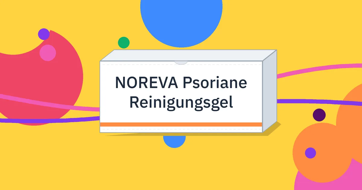 Symbolbild: Packung mit der Aufschrift NOREVA Psoriane Reinigungsgel (PZN 11224837) – Verfügbarkeit und Bezug in Apotheken in Frankfurt am Main