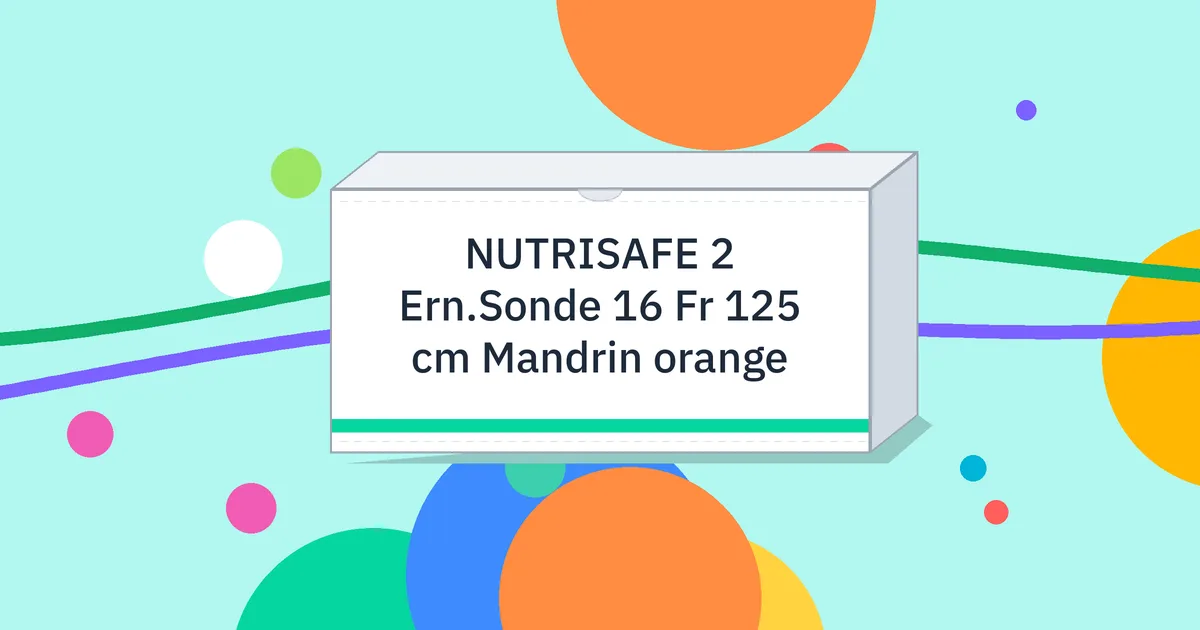 Symbolbild: Packung mit der Aufschrift NUTRISAFE 2 Ern.Sonde 16 Fr 125 cm Mandrin orange (PZN 12907567) – Verfügbarkeit und Bezug in Apotheken in Frankfurt am Main