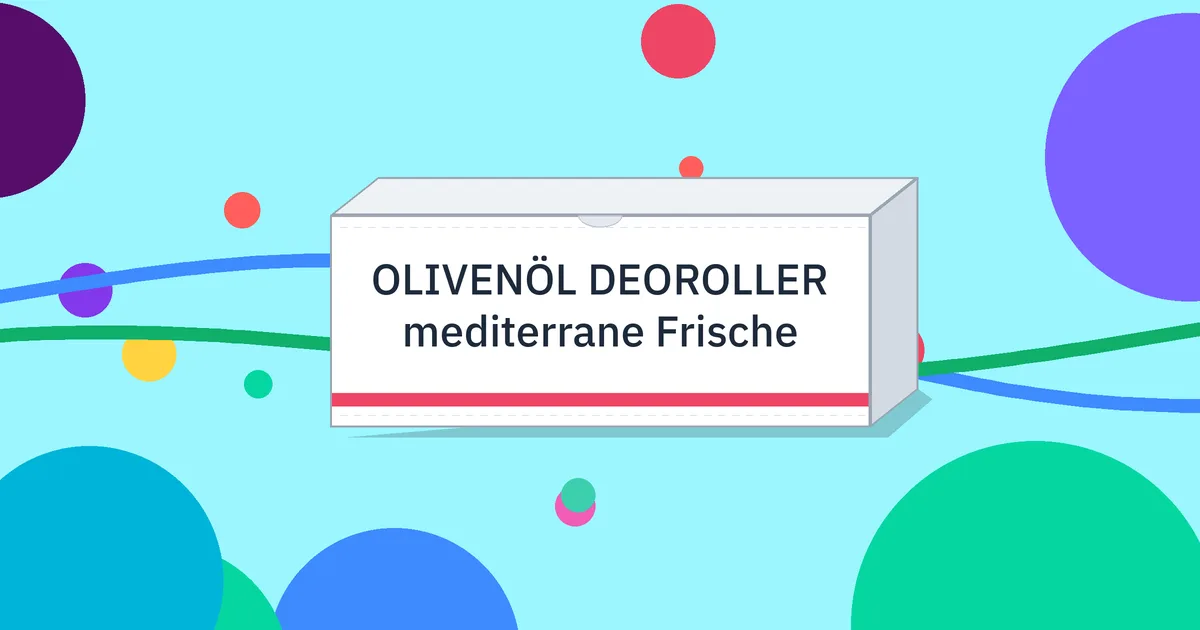 Symbolbild: Packung mit der Aufschrift OLIVENÖL DEOROLLER mediterrane Frische (PZN 02019297) – Verfügbarkeit und Bezug in Apotheken in Frankfurt am Main