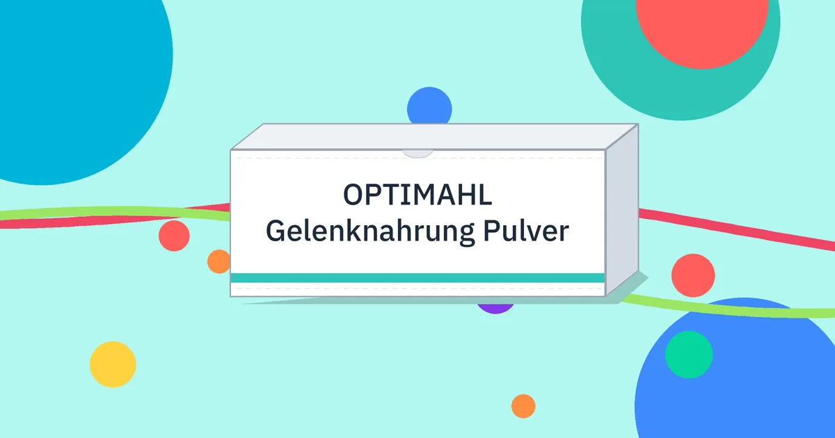 Symbolbild: Packung mit der Aufschrift OPTIMAHL Gelenknahrung Pulver (PZN 00781144) – Verfügbarkeit und Bezug in Apotheken in Frankfurt am Main