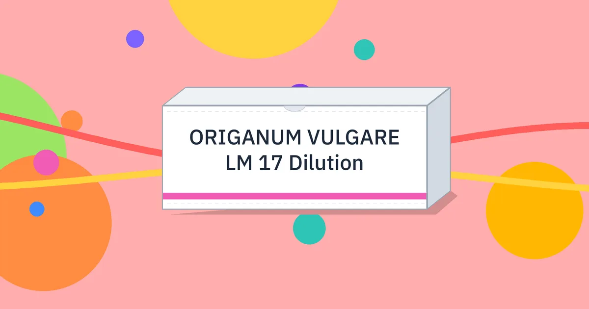 Symbolbild: Packung mit der Aufschrift ORIGANUM VULGARE LM 17 Dilution (PZN 12973104) – Verfügbarkeit und Bezug in Apotheken in Frankfurt am Main
