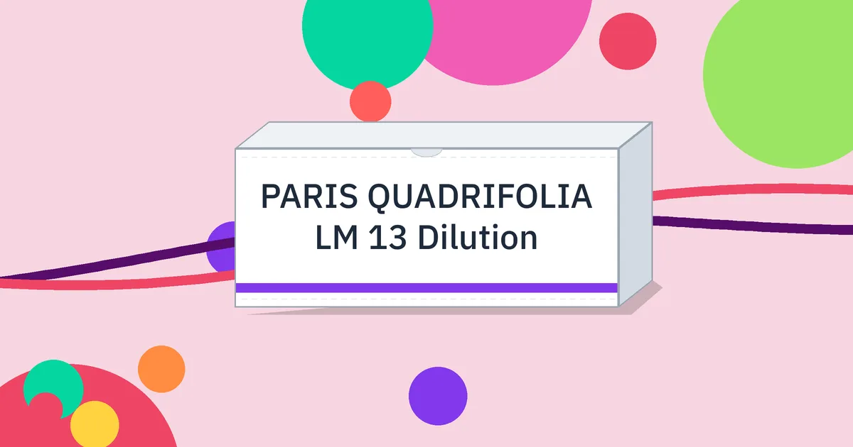 Symbolbild: Packung mit der Aufschrift PARIS QUADRIFOLIA LM 13 Dilution (PZN 13631860) – Verfügbarkeit und Bezug in Apotheken in Frankfurt am Main