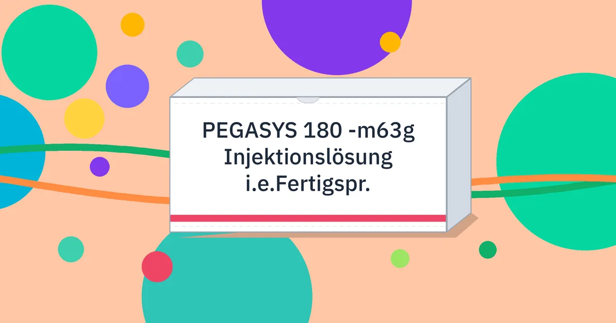 Symbolbild: Packung mit der Aufschrift PEGASYS 180 -m63g Injektionslösung i.e.Fertigspr. (PZN 06714663) – Verfügbarkeit und Bezug in Apotheken in Frankfurt am Main