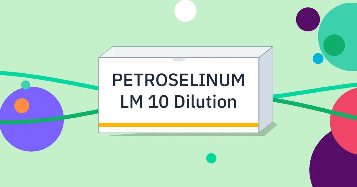Symbolbild: Packung mit der Aufschrift PETROSELINUM LM 10 Dilution (PZN 13635993) – Verfügbarkeit und Bezug in Apotheken in Frankfurt am Main