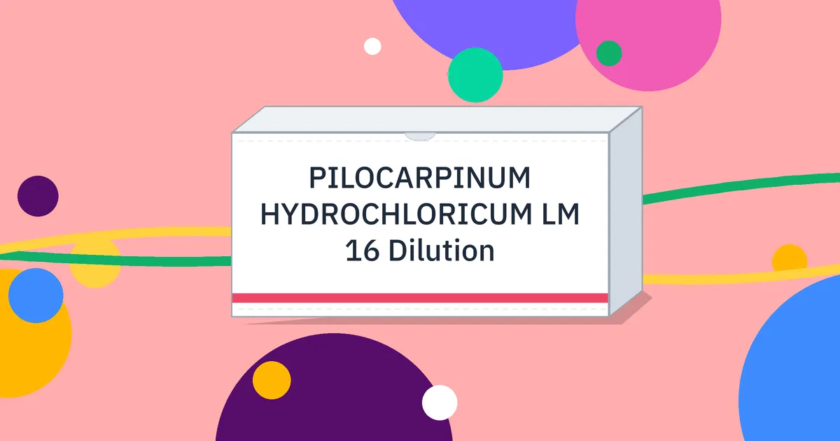 Symbolbild: Packung mit der Aufschrift PILOCARPINUM HYDROCHLORICUM LM 16 Dilution (PZN 13642102) – Verfügbarkeit und Bezug in Apotheken in Frankfurt am Main