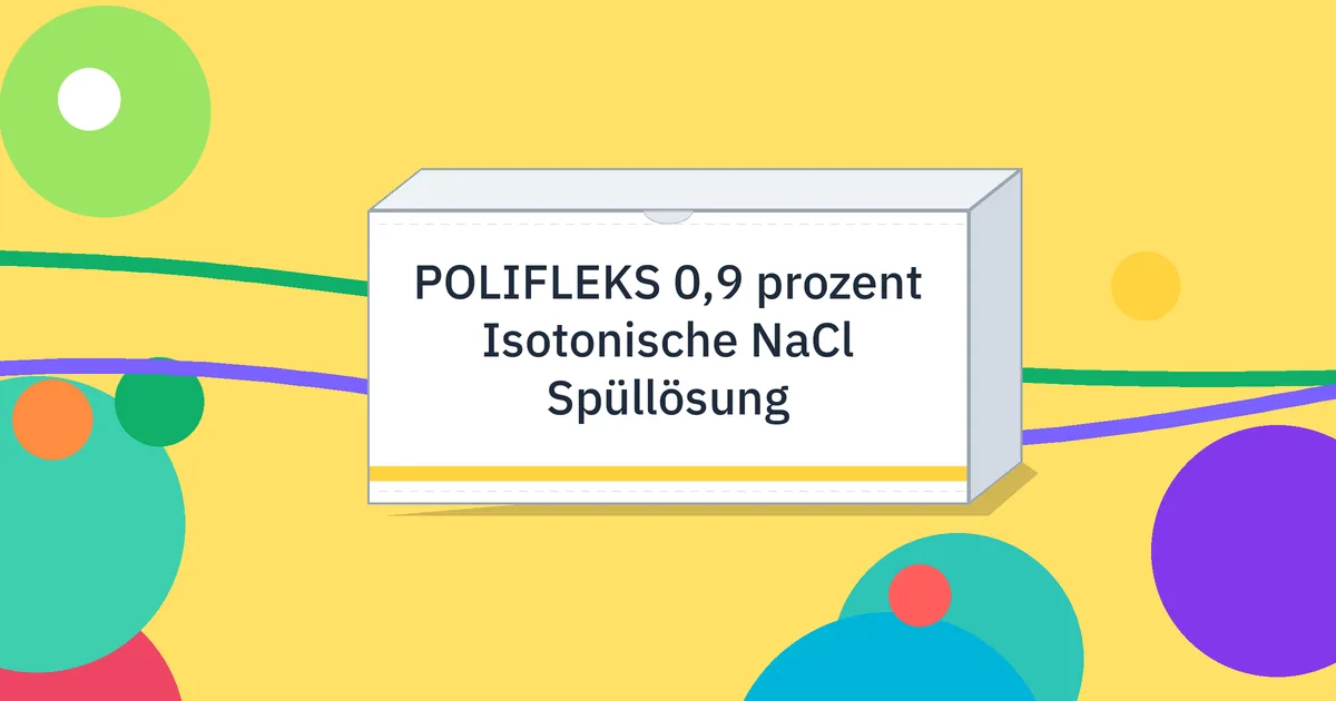 Symbolbild: Packung mit der Aufschrift POLIFLEKS 0,9 prozent Isotonische NaCl Spüllösung (PZN 19660259) – Verfügbarkeit und Bezug in Apotheken in Frankfurt am Main
