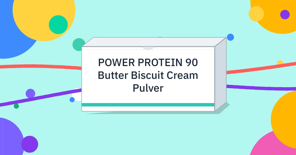 Symbolbild: Packung mit der Aufschrift POWER PROTEIN 90 Butter Biscuit Cream Pulver (PZN 14371361) – Verfügbarkeit und Bezug in Apotheken in Frankfurt am Main