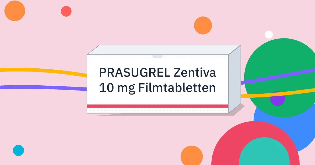 Symbolbild: Packung mit der Aufschrift PRASUGREL Zentiva 10 mg Filmtabletten (PZN 17618750) – Verfügbarkeit und Bezug in Apotheken in Frankfurt am Main