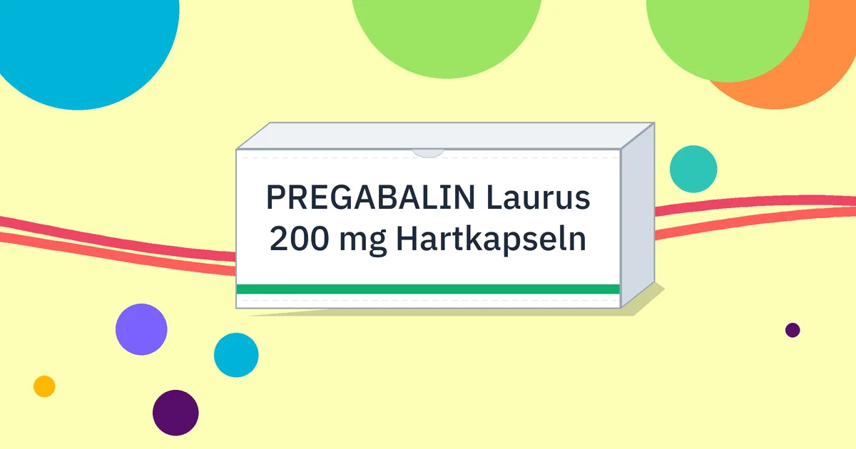 Symbolbild: Packung mit der Aufschrift PREGABALIN Laurus 200 mg Hartkapseln (PZN 16241065) – Verfügbarkeit und Bezug in Apotheken in Frankfurt am Main