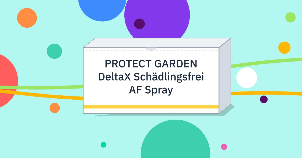 Symbolbild: Packung mit der Aufschrift PROTECT GARDEN DeltaX Schädlingsfrei AF Spray (PZN 14361813) – Verfügbarkeit und Bezug in Apotheken in Frankfurt am Main