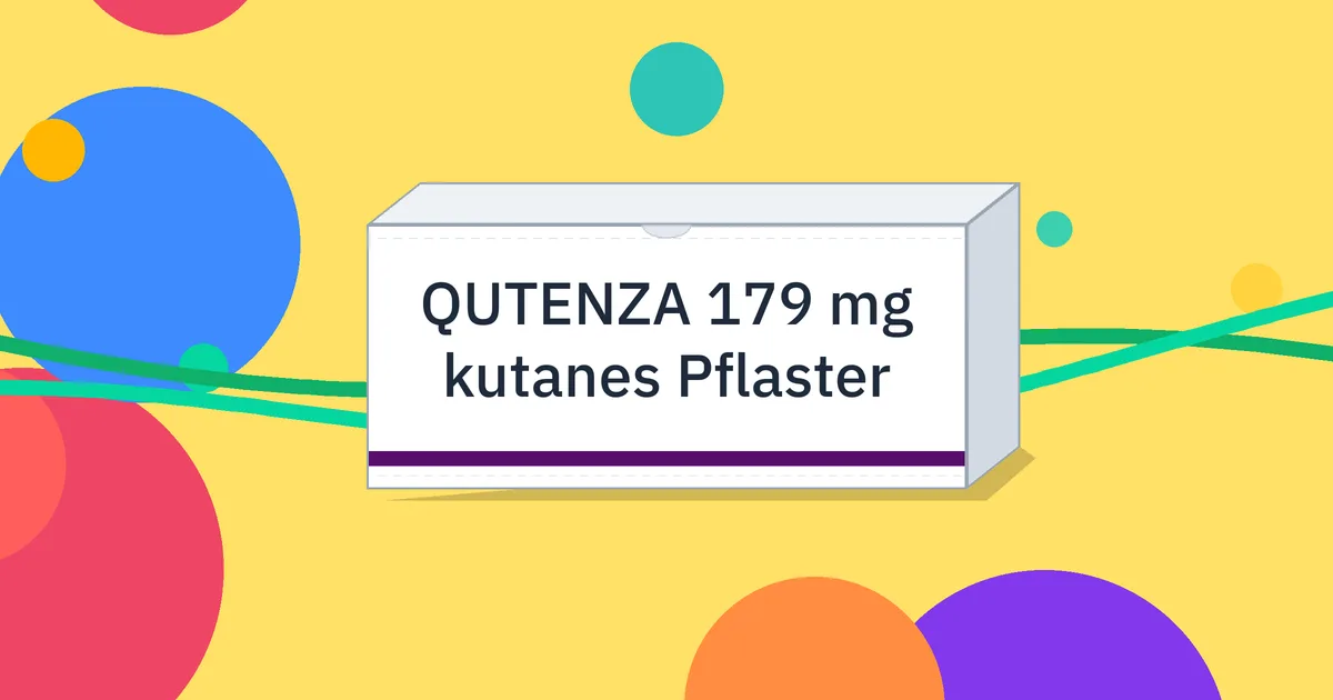 Symbolbild: Packung mit der Aufschrift QUTENZA 179 mg kutanes Pflaster (PZN 16992529) – Verfügbarkeit und Bezug in Apotheken in Frankfurt am Main