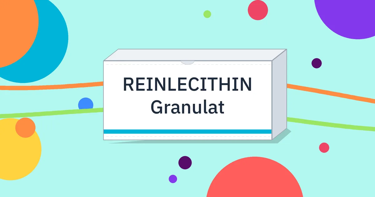 Symbolbild: Packung mit der Aufschrift REINLECITHIN Granulat (PZN 00432171) – Verfügbarkeit und Bezug in Apotheken in Frankfurt am Main