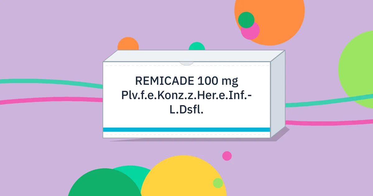 Symbolbild: Packung mit der Aufschrift REMICADE 100 mg Plv.f.e.Konz.z.Her.e.Inf.-L.Dsfl. (PZN 16830100) – Verfügbarkeit und Bezug in Apotheken in Frankfurt am Main