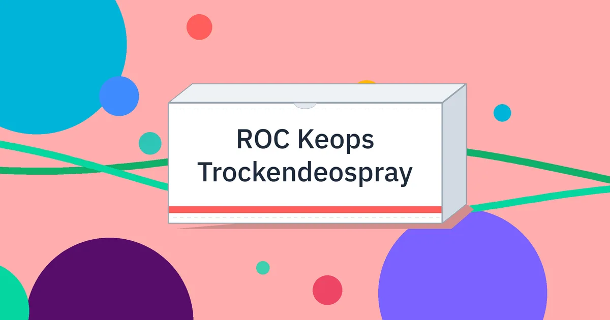 Symbolbild: Packung mit der Aufschrift ROC Keops Trockendeospray (PZN 06122744) – Verfügbarkeit und Bezug in Apotheken in Frankfurt am Main