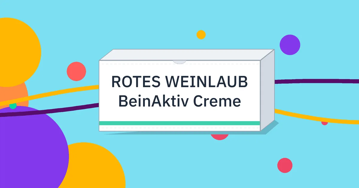 Symbolbild: Packung mit der Aufschrift ROTES WEINLAUB BeinAktiv Creme (PZN 04709244) – Verfügbarkeit und Bezug in Apotheken in Frankfurt am Main