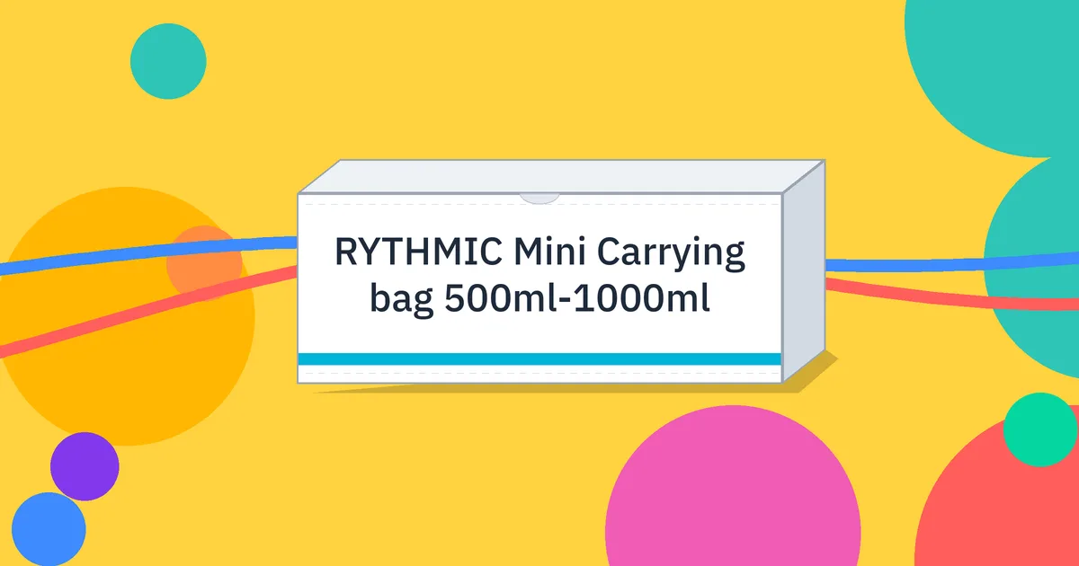 Symbolbild: Packung mit der Aufschrift RYTHMIC Mini Carrying bag 500ml-1000ml (PZN 16244721) – Verfügbarkeit und Bezug in Apotheken in Frankfurt am Main