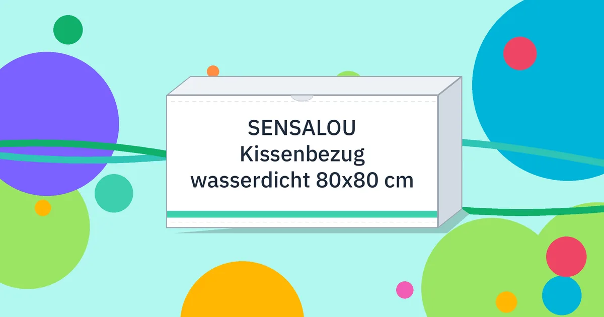 Symbolbild: Packung mit der Aufschrift SENSALOU Kissenbezug wasserdicht 80x80 cm (PZN 16872191) – Verfügbarkeit und Bezug in Apotheken in Frankfurt am Main