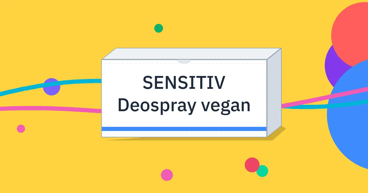 Symbolbild: Packung mit der Aufschrift SENSITIV Deospray vegan (PZN 15251311) – Verfügbarkeit und Bezug in Apotheken in Frankfurt am Main