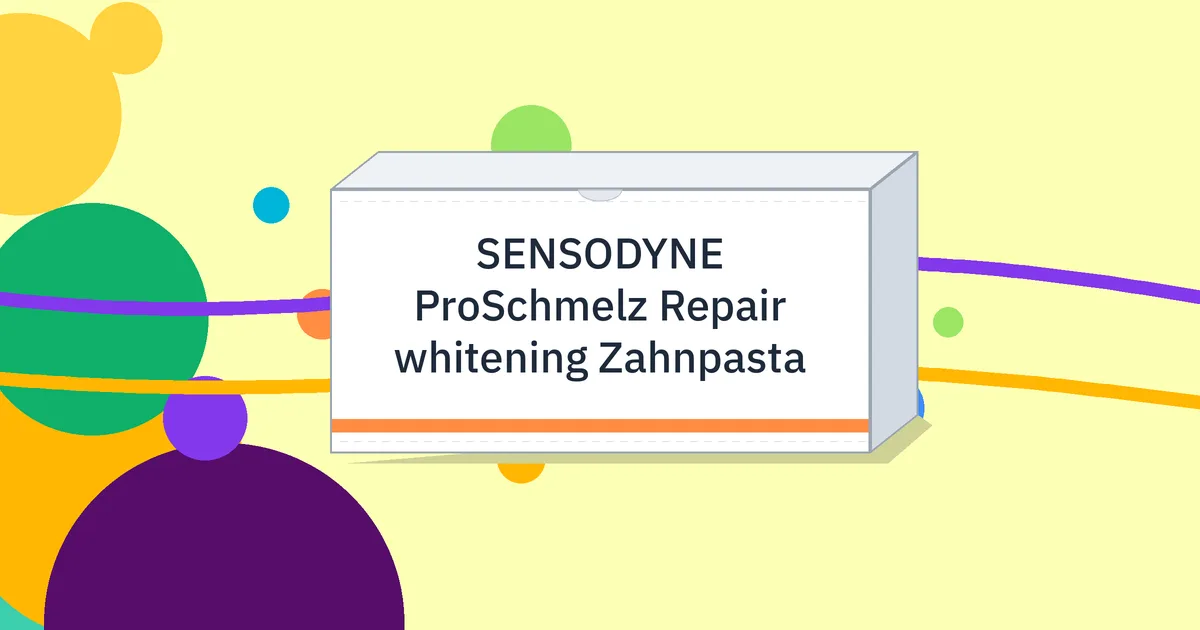 Symbolbild: Packung mit der Aufschrift SENSODYNE ProSchmelz Repair whitening Zahnpasta (PZN 19139775) – Verfügbarkeit und Bezug in Apotheken in Frankfurt am Main