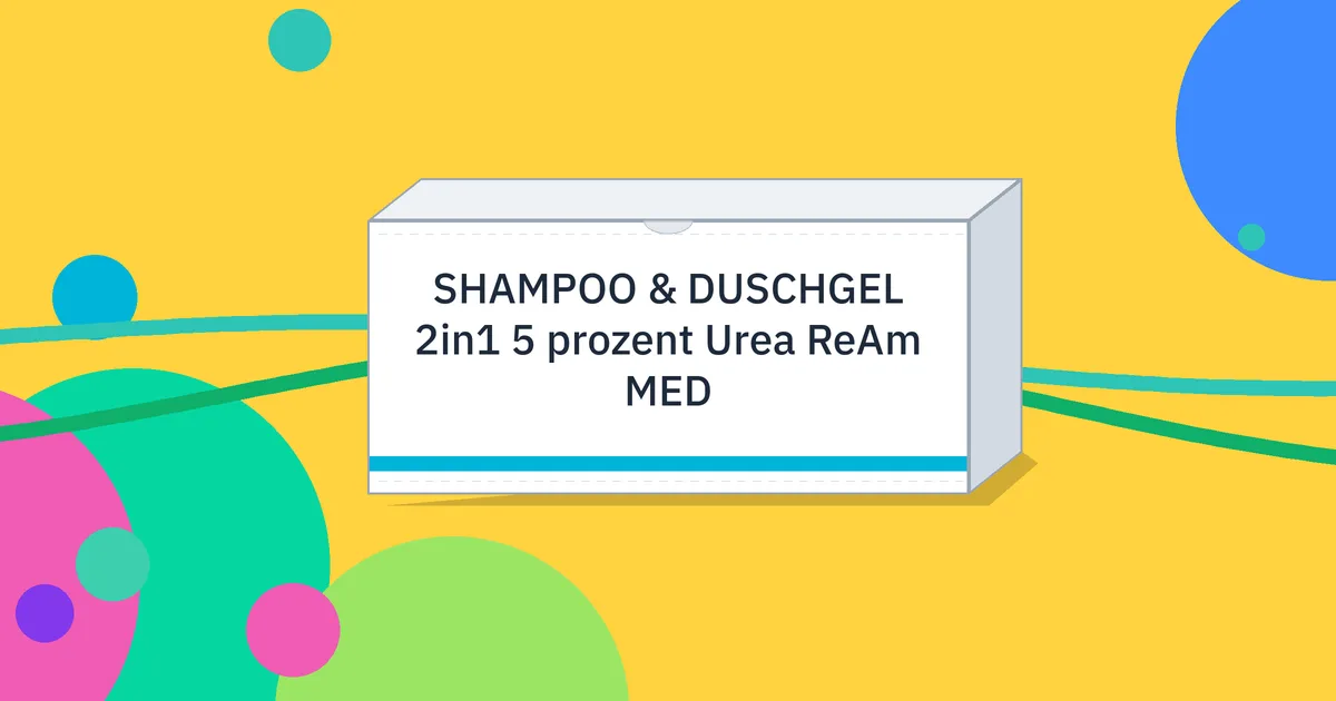 Symbolbild: Packung mit der Aufschrift SHAMPOO & DUSCHGEL 2in1 5 prozent Urea ReAm MED (PZN 13514752) – Verfügbarkeit und Bezug in Apotheken in Frankfurt am Main