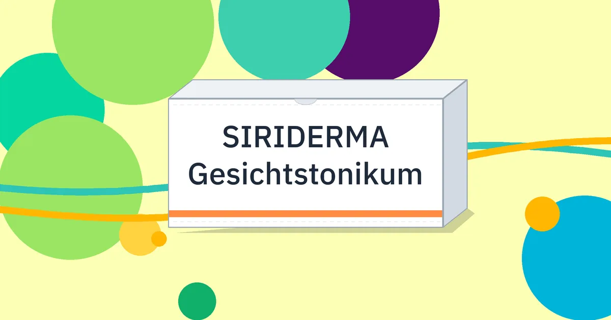 Symbolbild: Packung mit der Aufschrift SIRIDERMA Gesichtstonikum (PZN 17561470) – Verfügbarkeit und Bezug in Apotheken in Frankfurt am Main