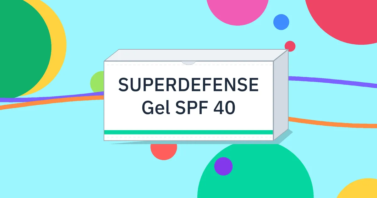 Symbolbild: Packung mit der Aufschrift SUPERDEFENSE Gel SPF 40 (PZN 18894216) – Verfügbarkeit und Bezug in Apotheken in Frankfurt am Main